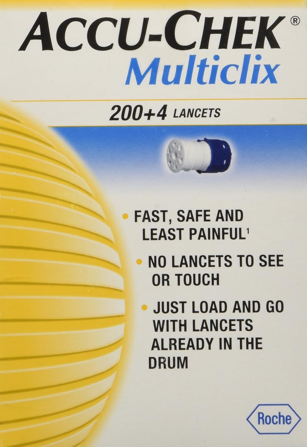 Amazon.com: Accu-Chek Multiclix 200 4 Lancets - 204 ea : Health & Household