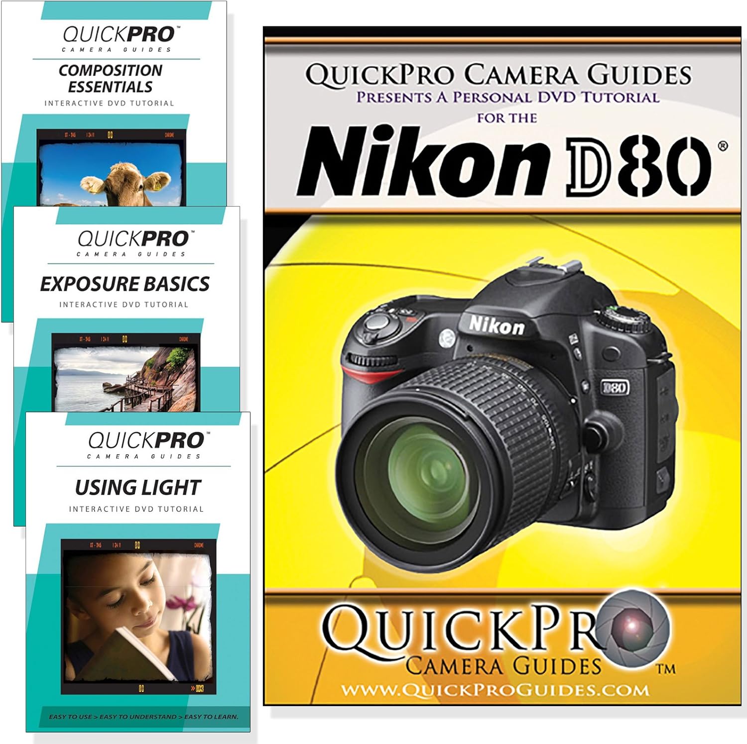 Amazon.com : Nikon D80 DVD 4 pack Intermediate Instructional Manual ...