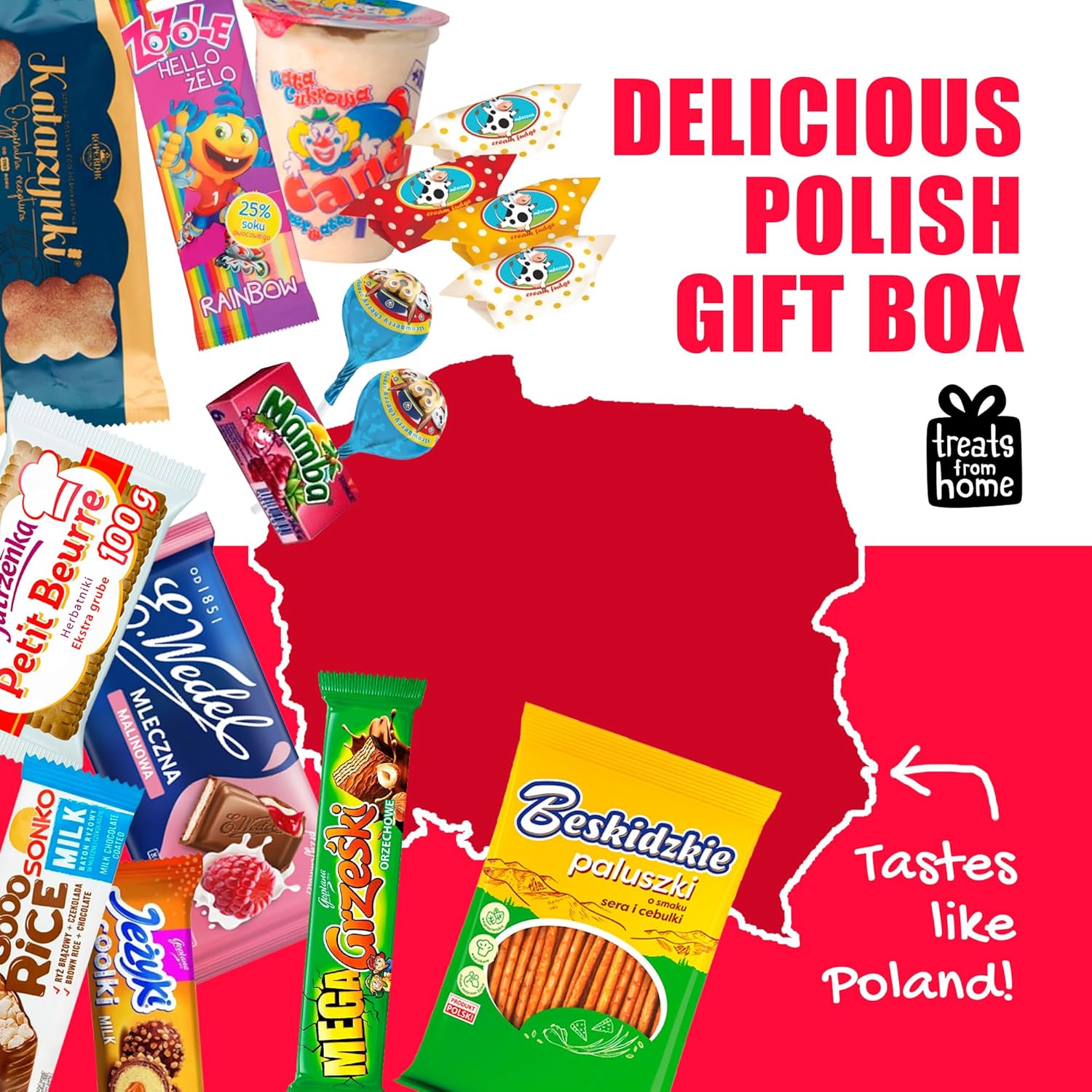 Auténtica caja de dulces polacos, 15 golosinas tradicionales de Polonia ...