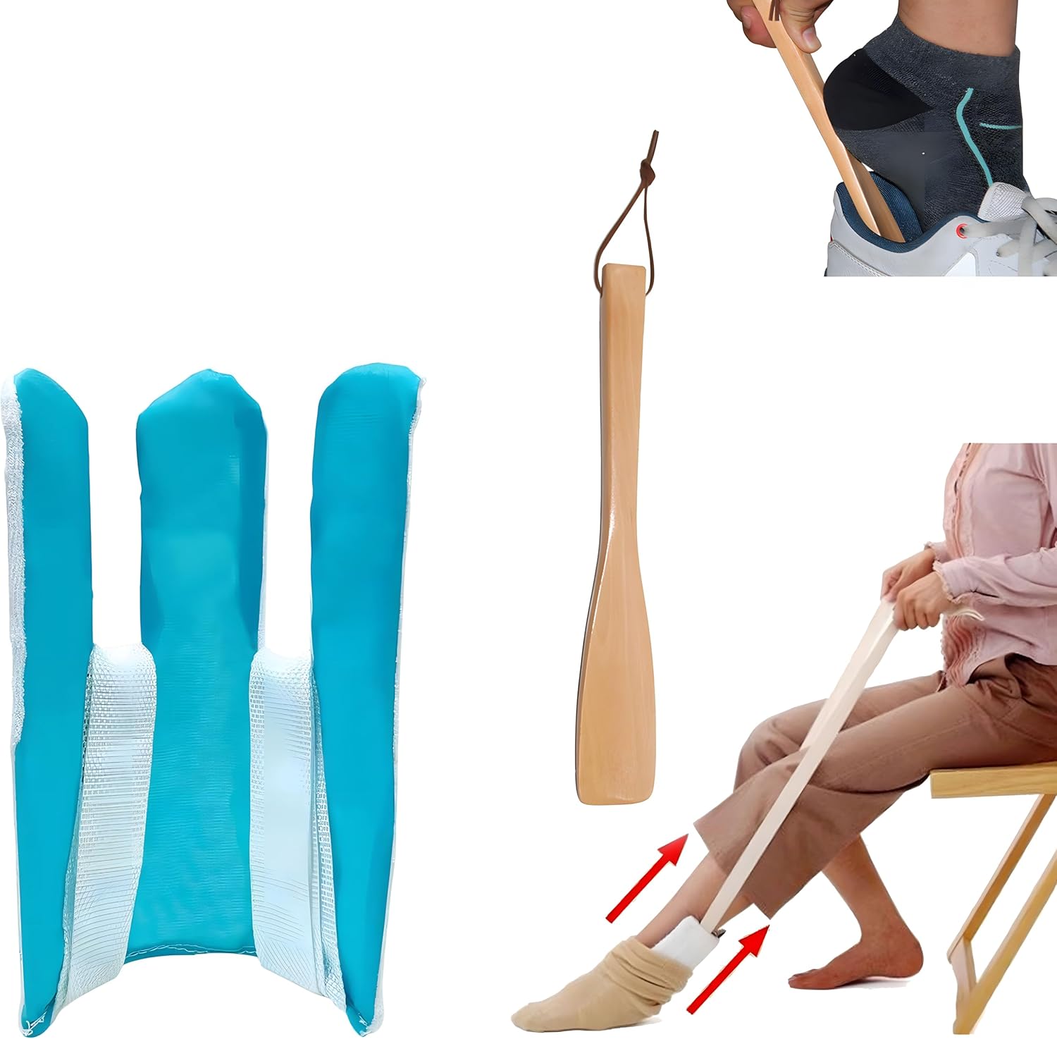 Amazon.com: KkaFFe Sock Aid Device for Seniors, Sock Aids for Putting ...