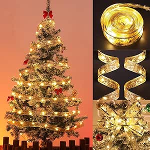 Amazon.com: LACKINGONE Easter Lights String,Seasonal Ribbon Lights 16 ...