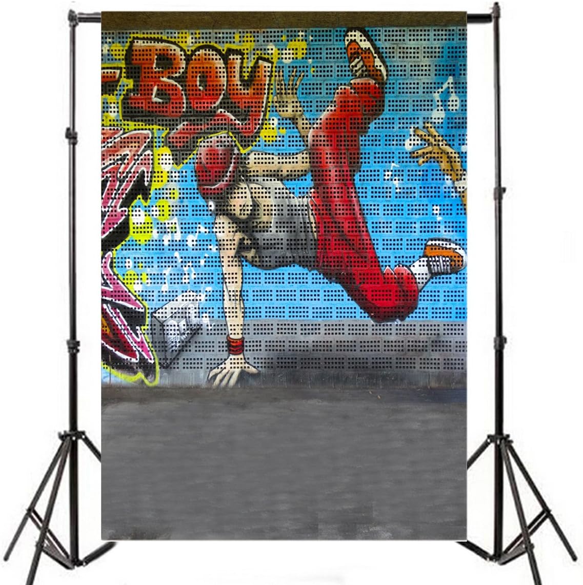 Yeele 6x8ft Hip-hop Photography Backdrops Vinyl Colorful Graffiti Wall ...
