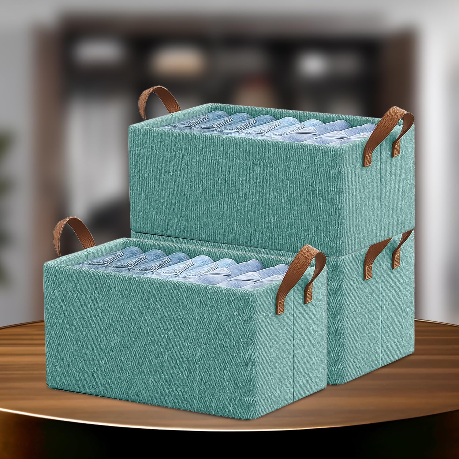 CANWAY Polystyrene 26 Liters - 3 Pieces Foldable Wardrobe Cloth ...