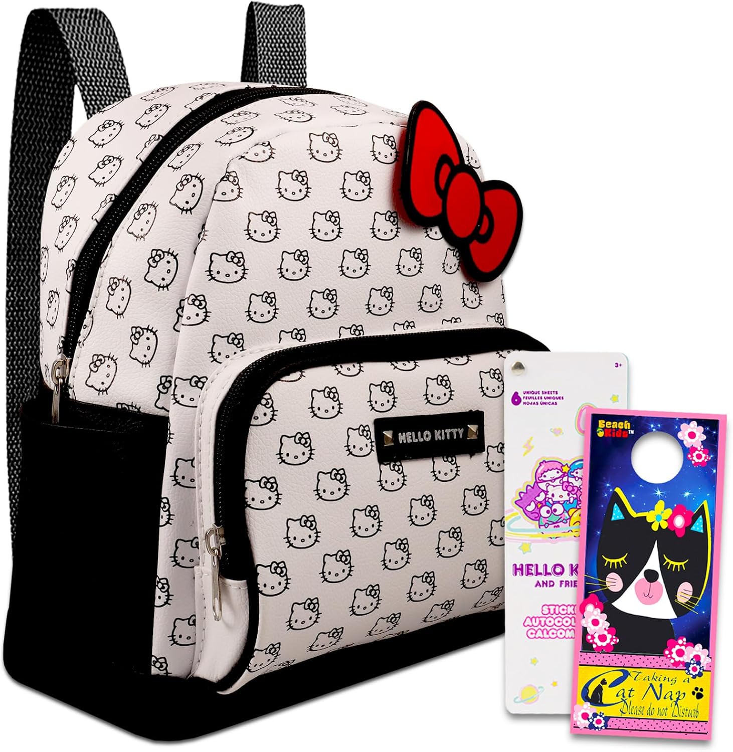 Amazon.com: Hello Kitty Mini Backpack for Girls - Bundle with 10" Hello ...