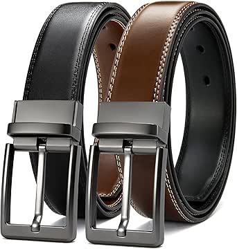 CHAOREN Mens Reversible Leather Belt 35mm for Dress Pants at Amazon Men’s Clothing store
