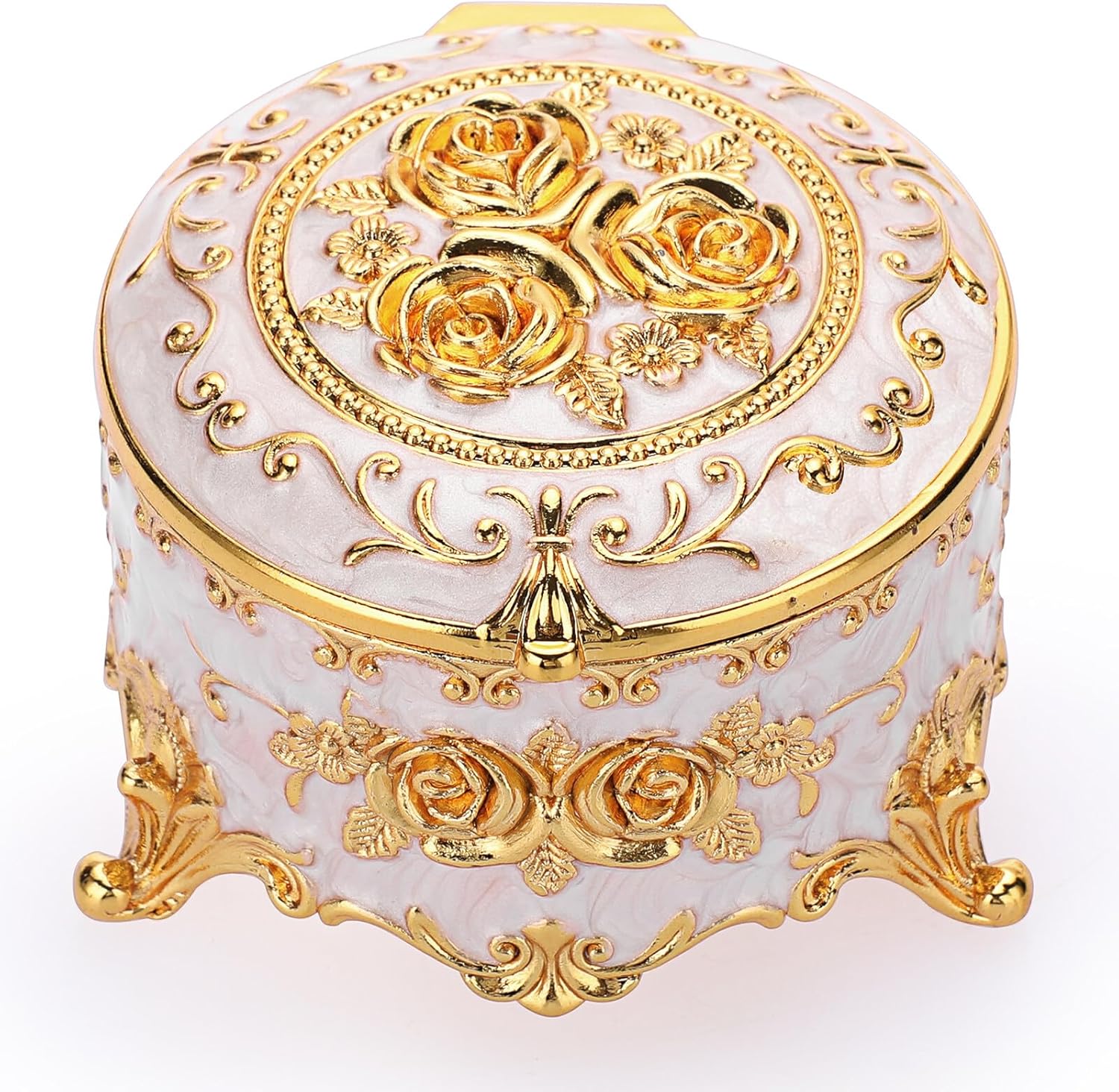 IGNPION Decorative Trinket Box Vintage Jewelry Box Small Trinket ...