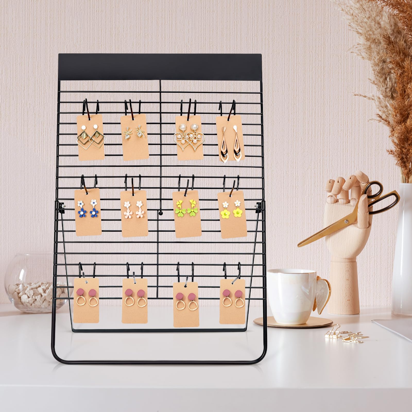 ZYP Earring Display Stand for Selling with 40 Hooks,Metal Jewelry ...