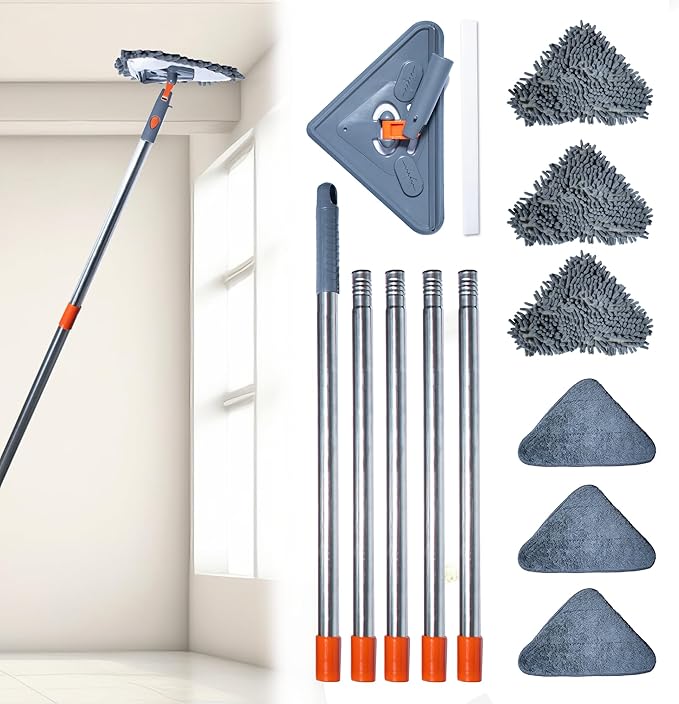 Amazon.com: Generic Coroma's Wall Cleaning Mop with Long Handle, Multi ...