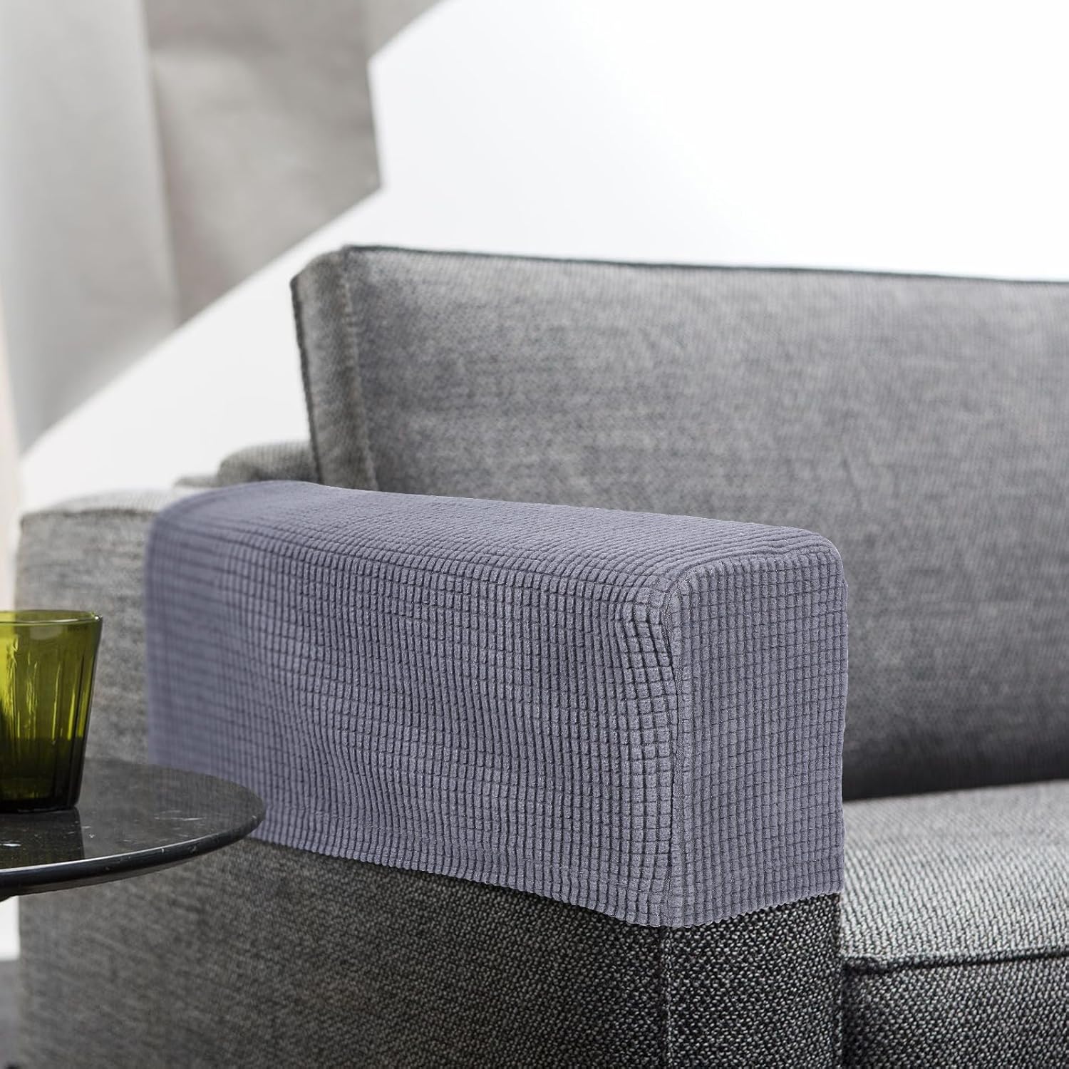 Baluue Arm Rest Covers - Set of 2 - Chair and Couch Arm Protectors ...