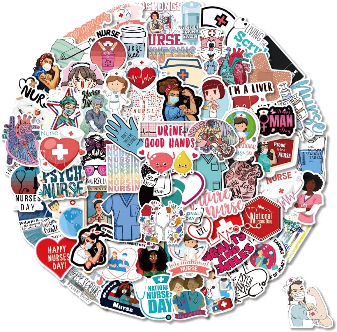Amazon.com: 200PCS Nursing Stickers, Nurses Day Stickers for Kids ...