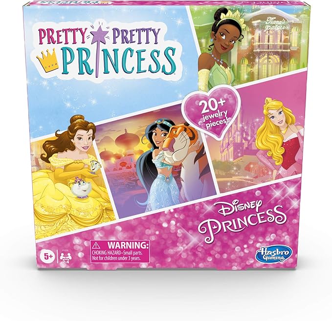 Amazon.com: Hasbro Gaming Pretty Pretty Princess: Edition Board Game ...