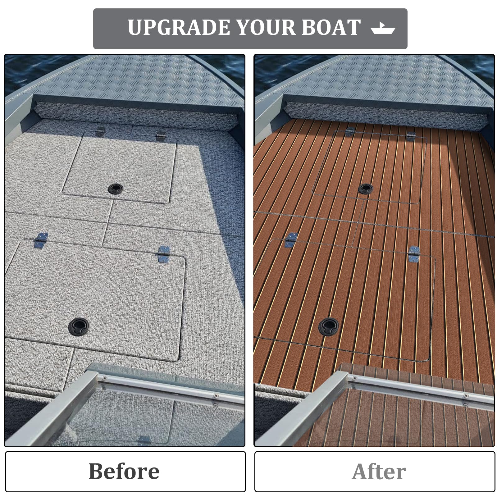 EVA Foam Boat Flooring with 3M Self-Adhesive Backing DIY Boats Decking ...