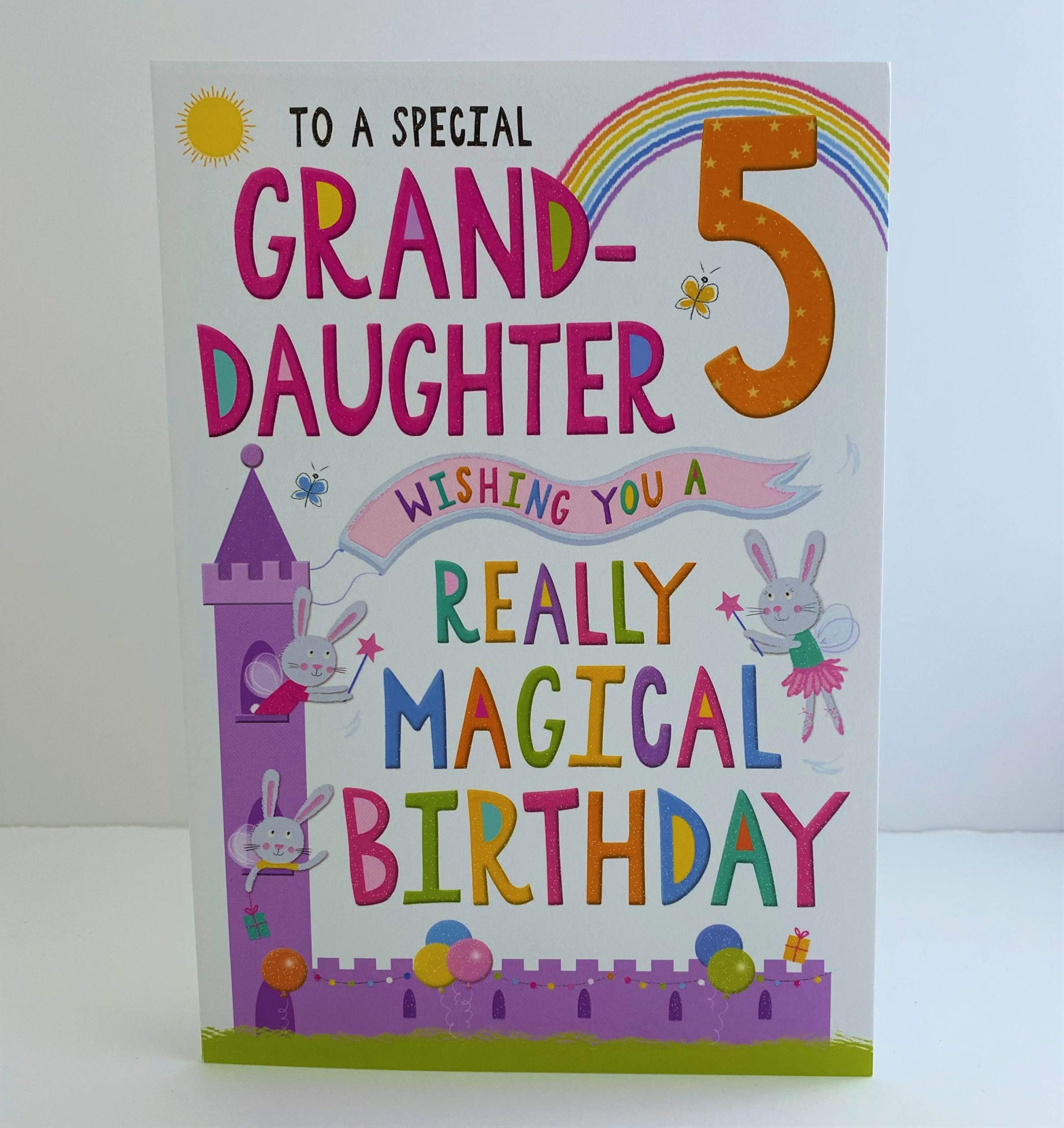 Regal Publishing Juvenile Birthday Card Age 5 Granddaughter - 9 x 6 ...