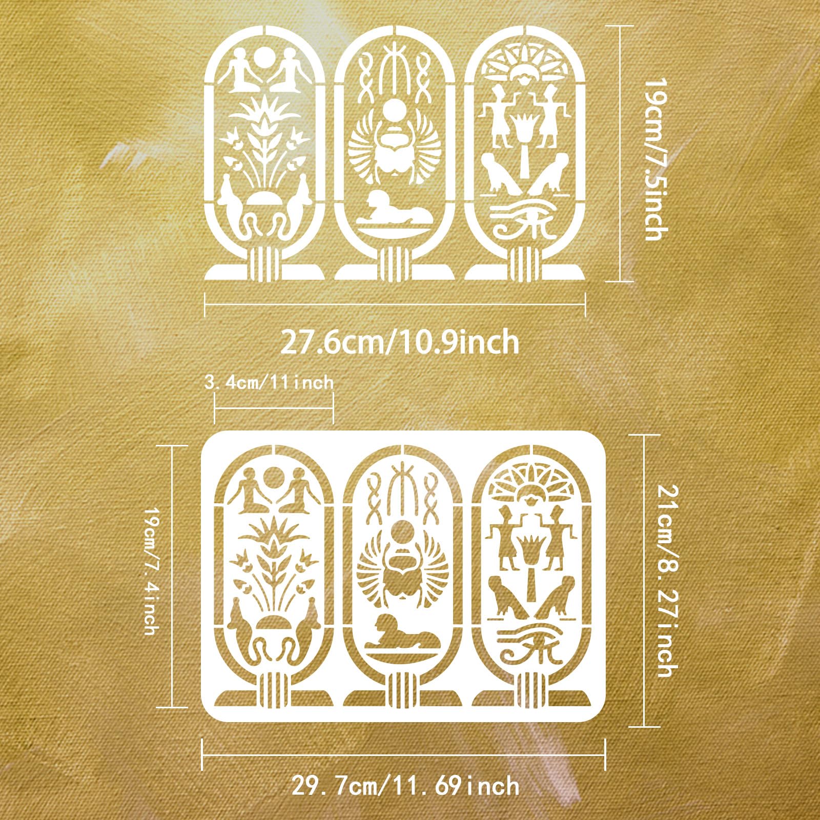 Egyptian Cartouche Designs FINGERINSPIRE Egyptian Hieroglyphic Stencil