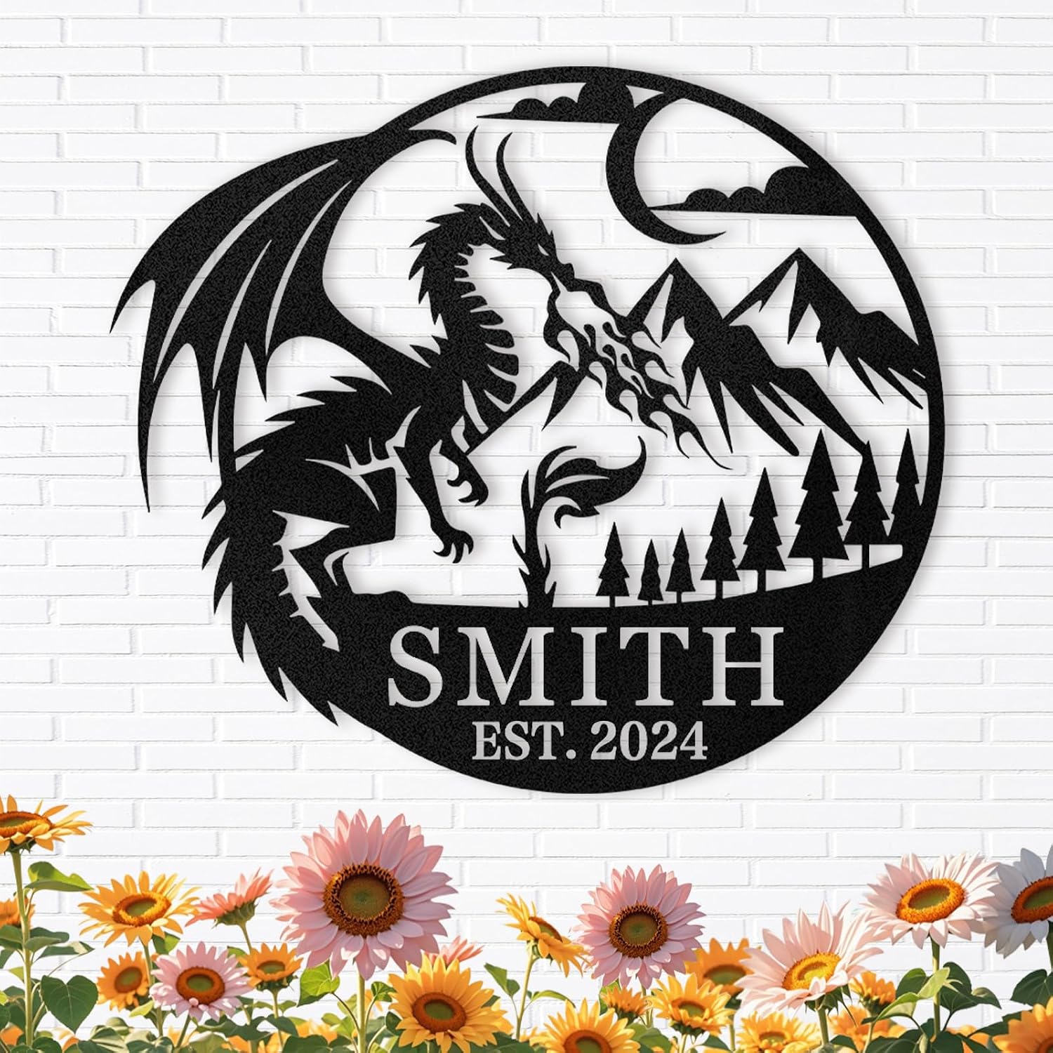 Amazon.com: Custom Dragons Wall Decor - Personalized Metal Signs ...