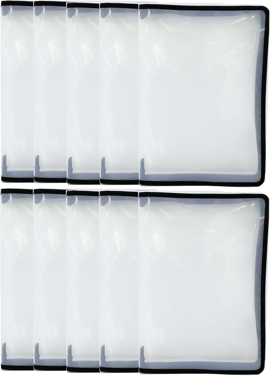 Amazon | B4 ファスナー付き 書類収納クリアファイルケース 10個セット ｜ ブラック｜39cm 27cm 3cm ｜おしゃれで可愛いオフィスアイテムVAMPROSEオリジナル 医療 ...