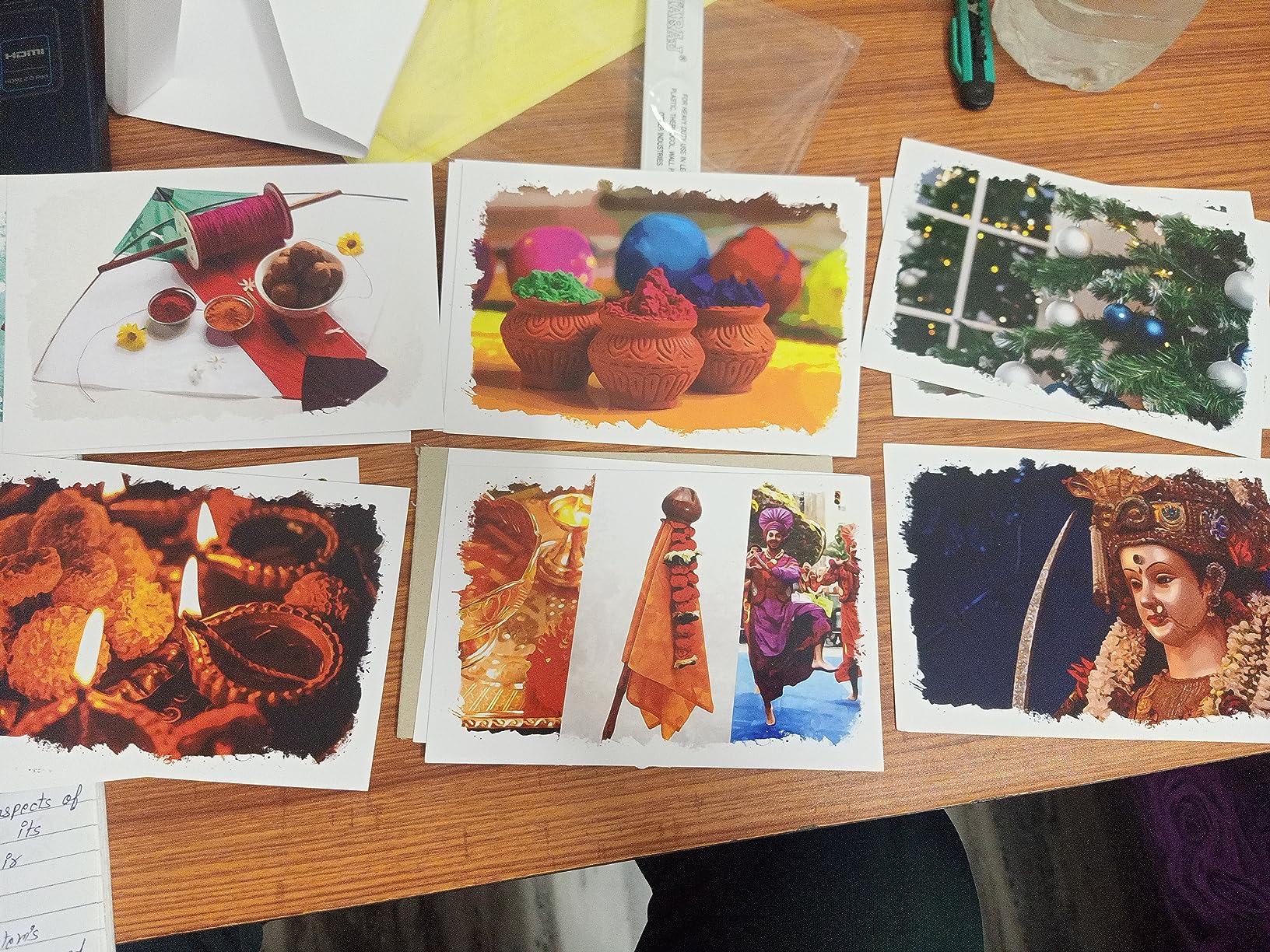 Alterego Festivals of India Postcards - Set of 12 Digitally Painted ...