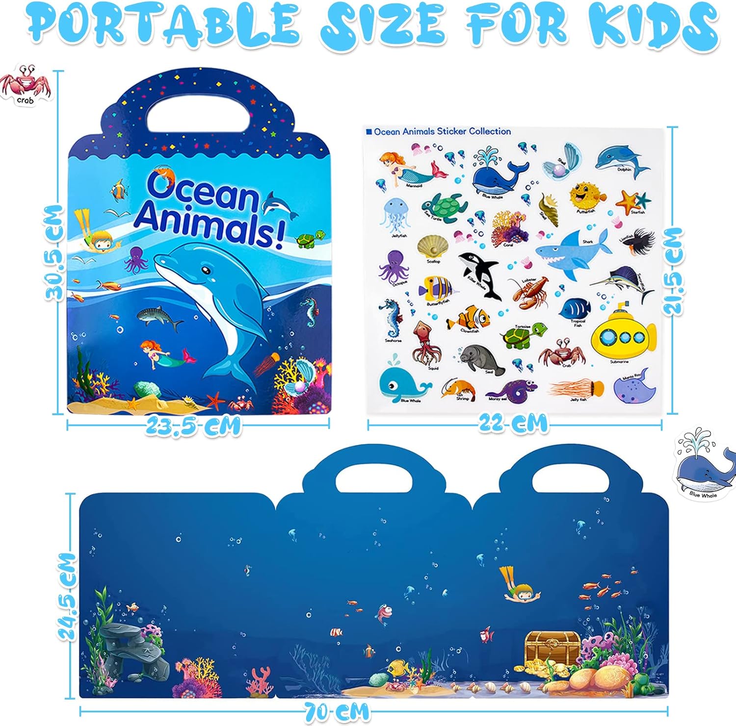 Sticker Book for 2 3 4 5 Year Old Boys Girls, Reusable Sticker Book ...