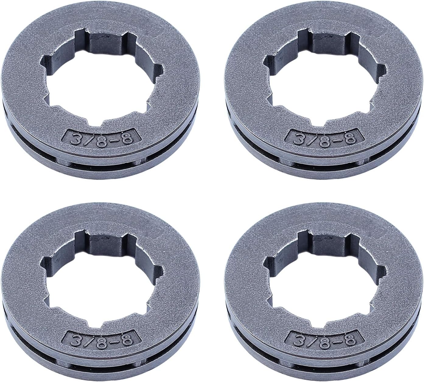 Amazon.com: HUASANG 4pcs 3/8" 8T Sprocket Rim Kits Replace for Stihl ...