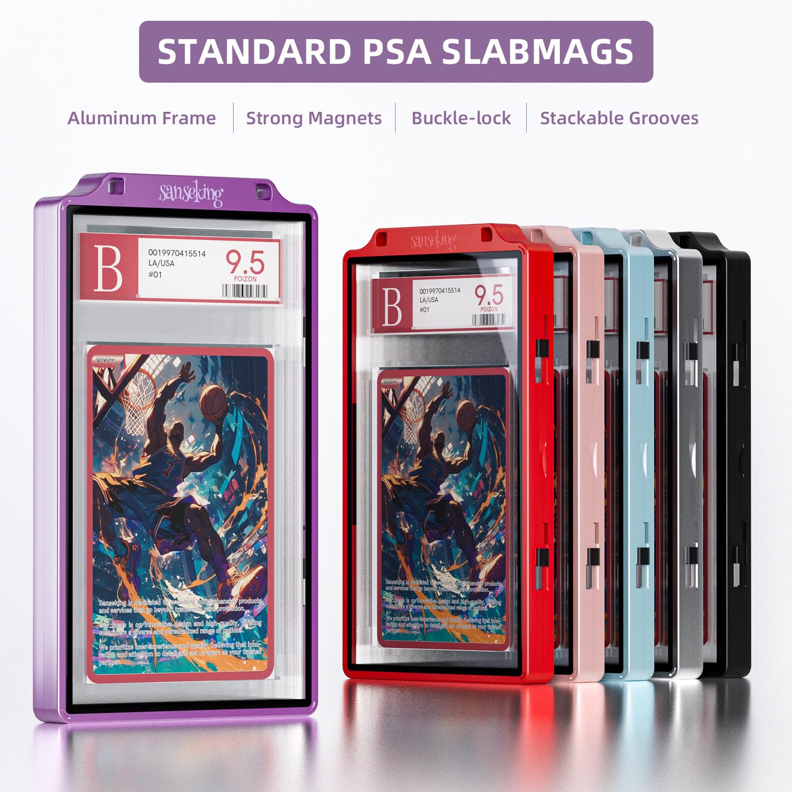 Bgs Graded Card Storage Case Graded Card Protector Magnetic Graded Card ...