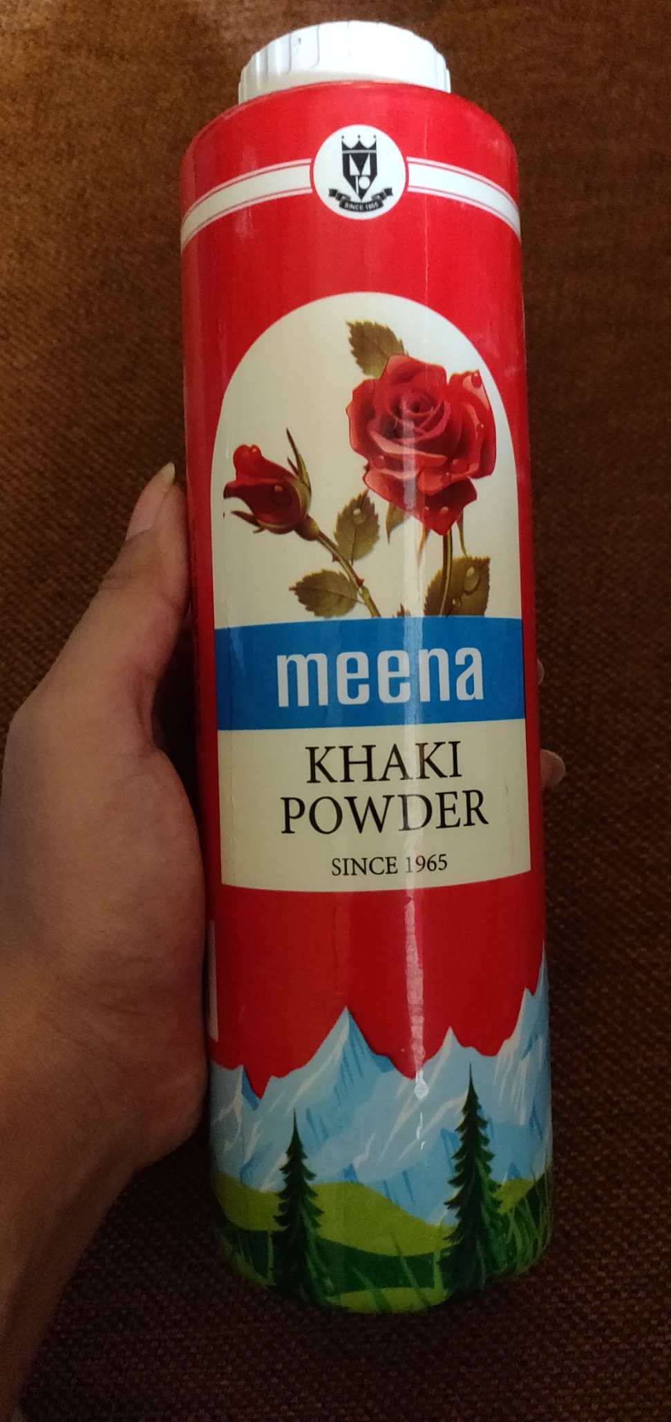 MEENA ELEMENTS Pure & Natural Talc Khaki Powder 300 gm x 2 for Skin ...