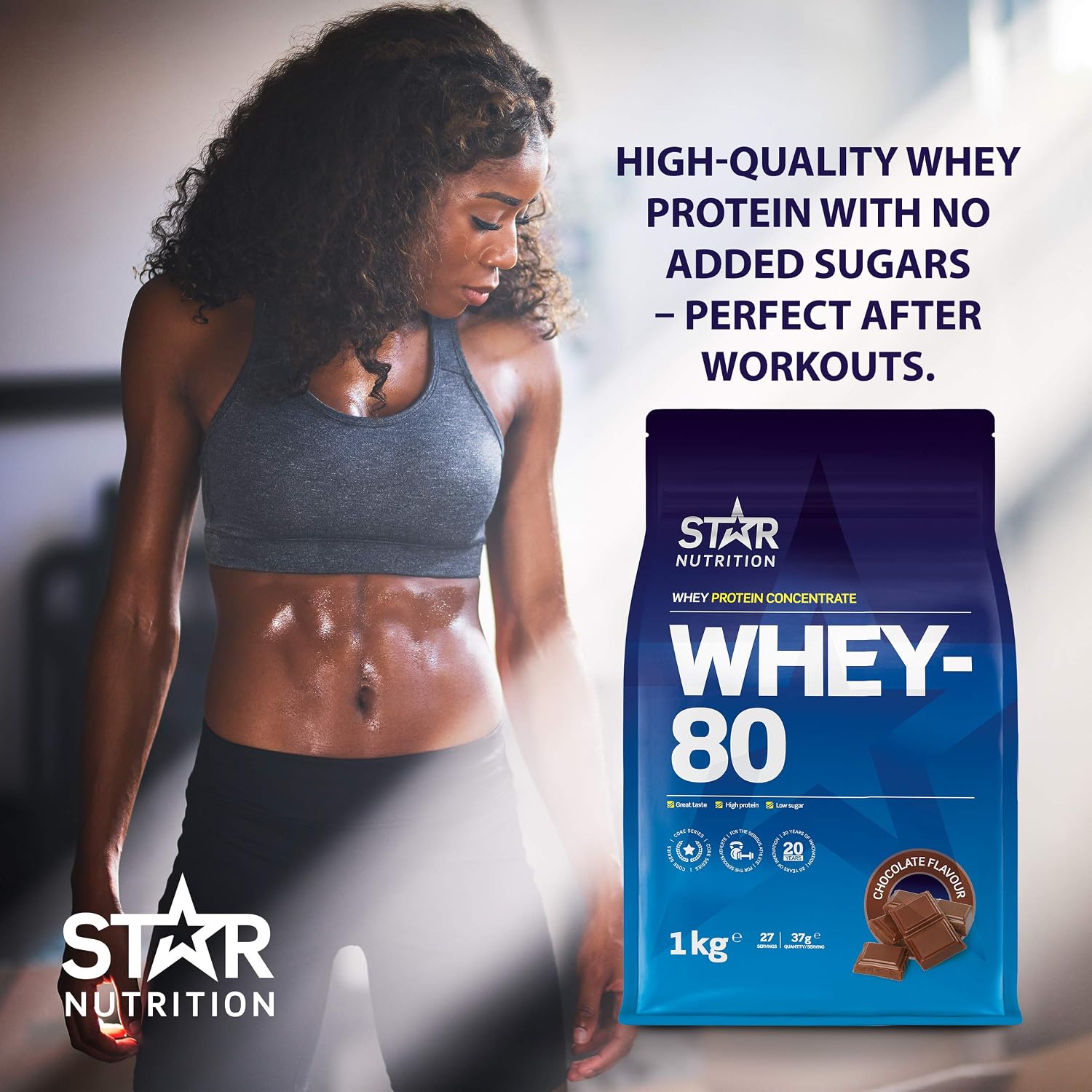 Star Nutrition® | Whey 80 | Pure Concentrated Diet Whey Protein Powder ...