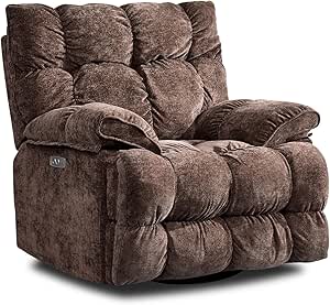 Amazon.com: Oversized Rocker Recliner Chair for Adults, Overstuffed ...
