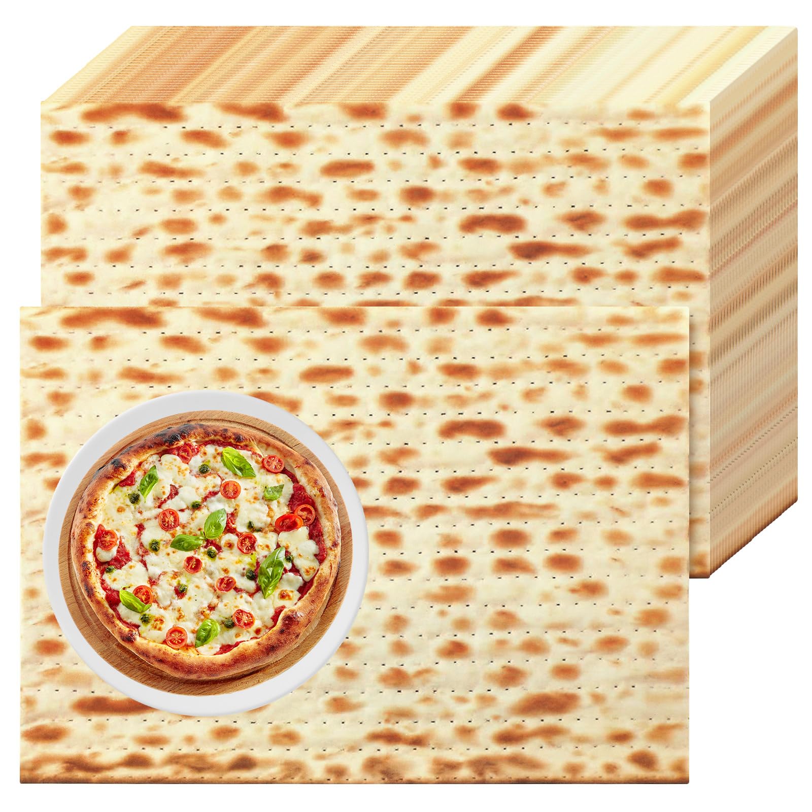 Amazon.com: Peryiter 100 Pcs 14 x 10 in Passover Matzoh Paper Place ...