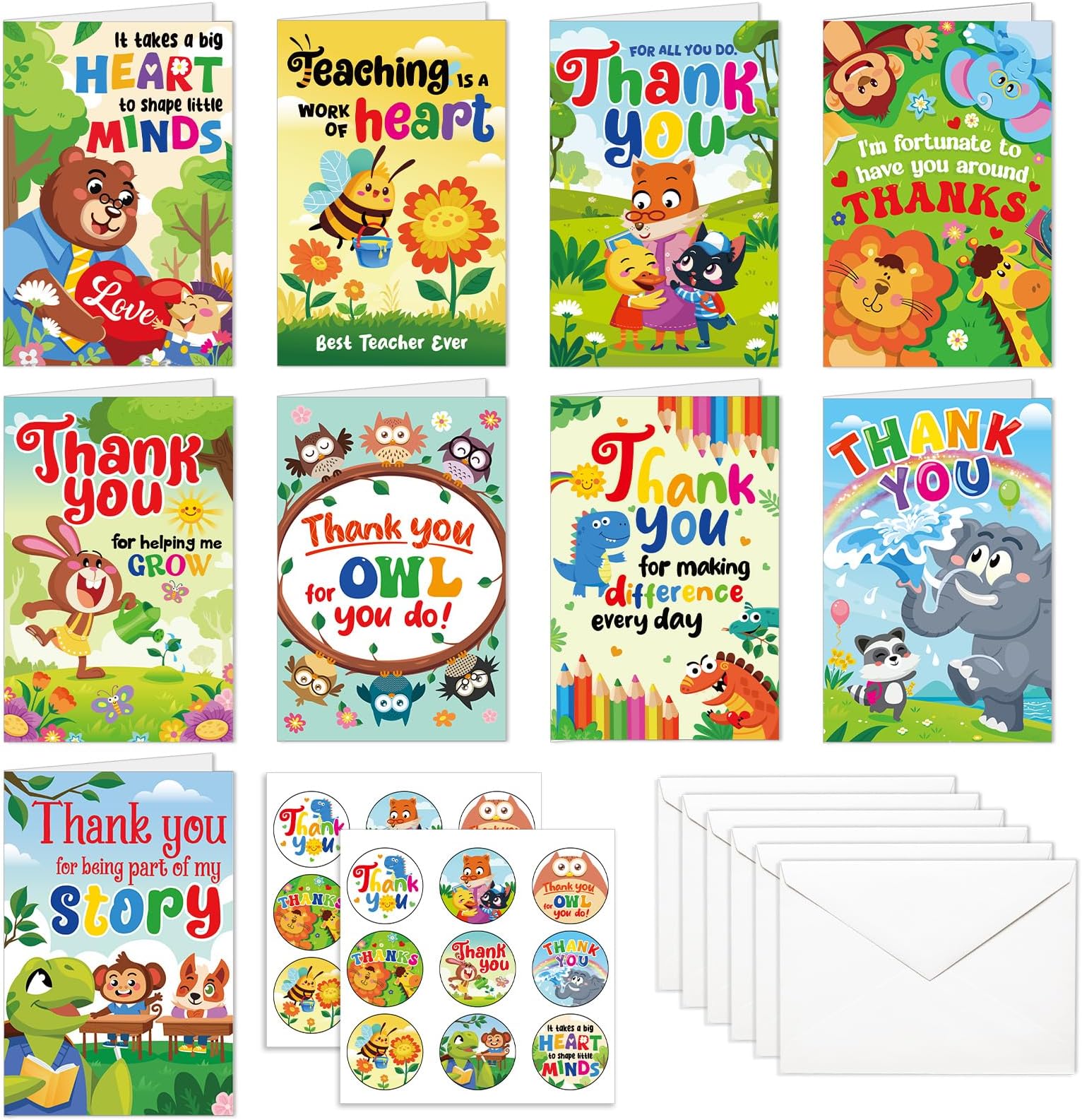 Amazon.com : HOWAF 36 Teacher Appreciation Cards,Teacher Chalkboard ...