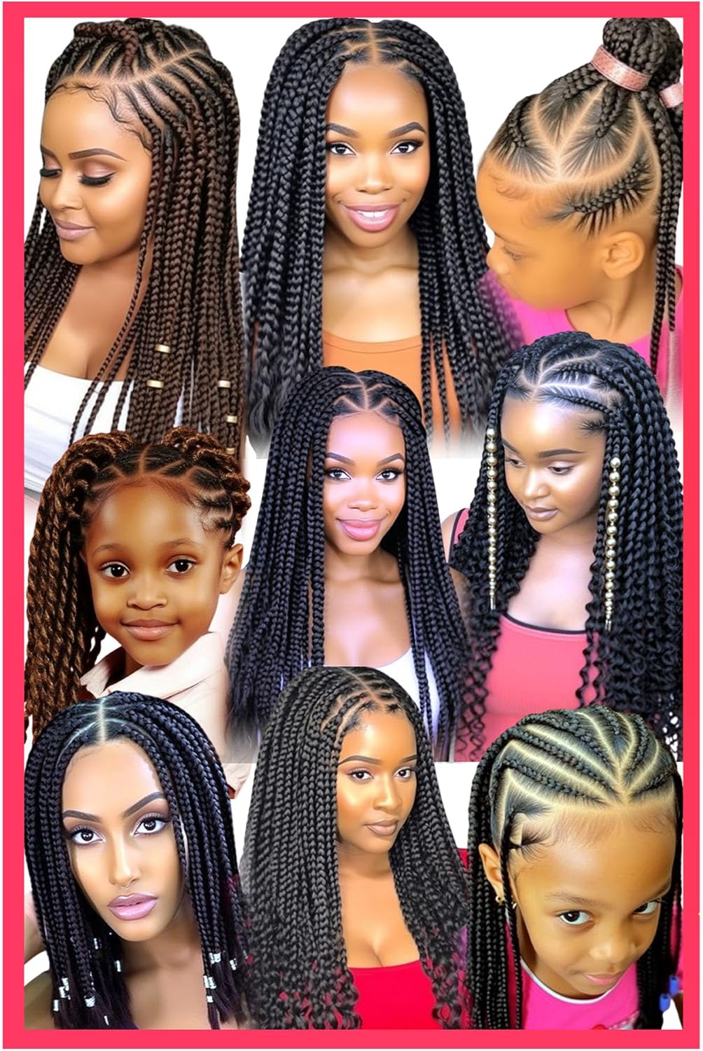 Amazon.com: Hair braiding poster, African hair braiding poster for ...