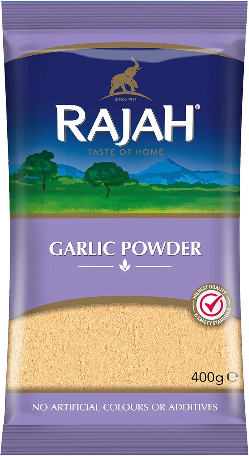 Rajah Spices Garlic Powder | Roshun | Lahasun | Lasan | Lassan | (400g ...