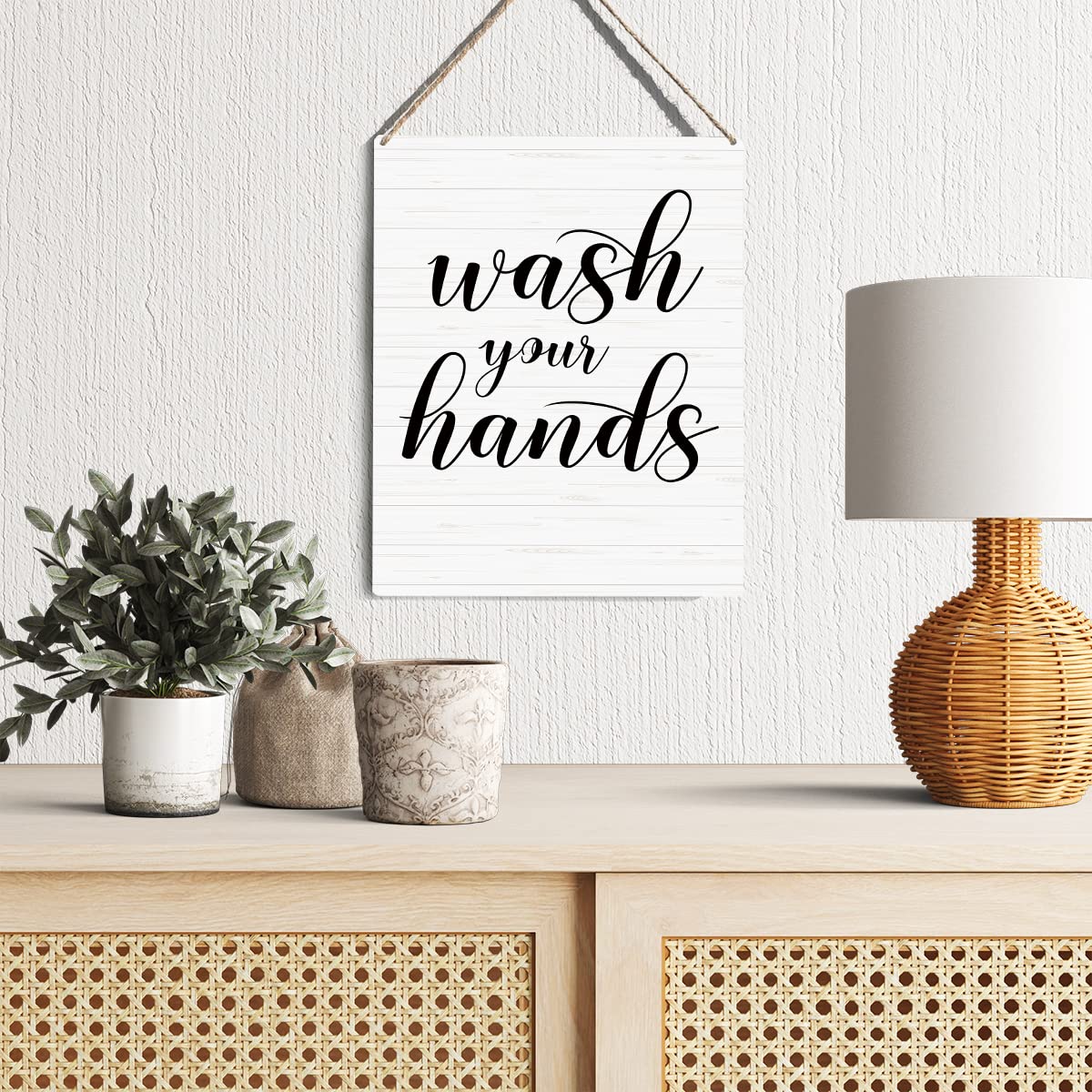 Snapklik.com : Farmhouse Bathroom Wooden Sign Wall Decor Rustic Wash ...