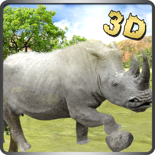 Last White Rhino Rules Of Jungle Survival Rampage 3D Game: Life In ...