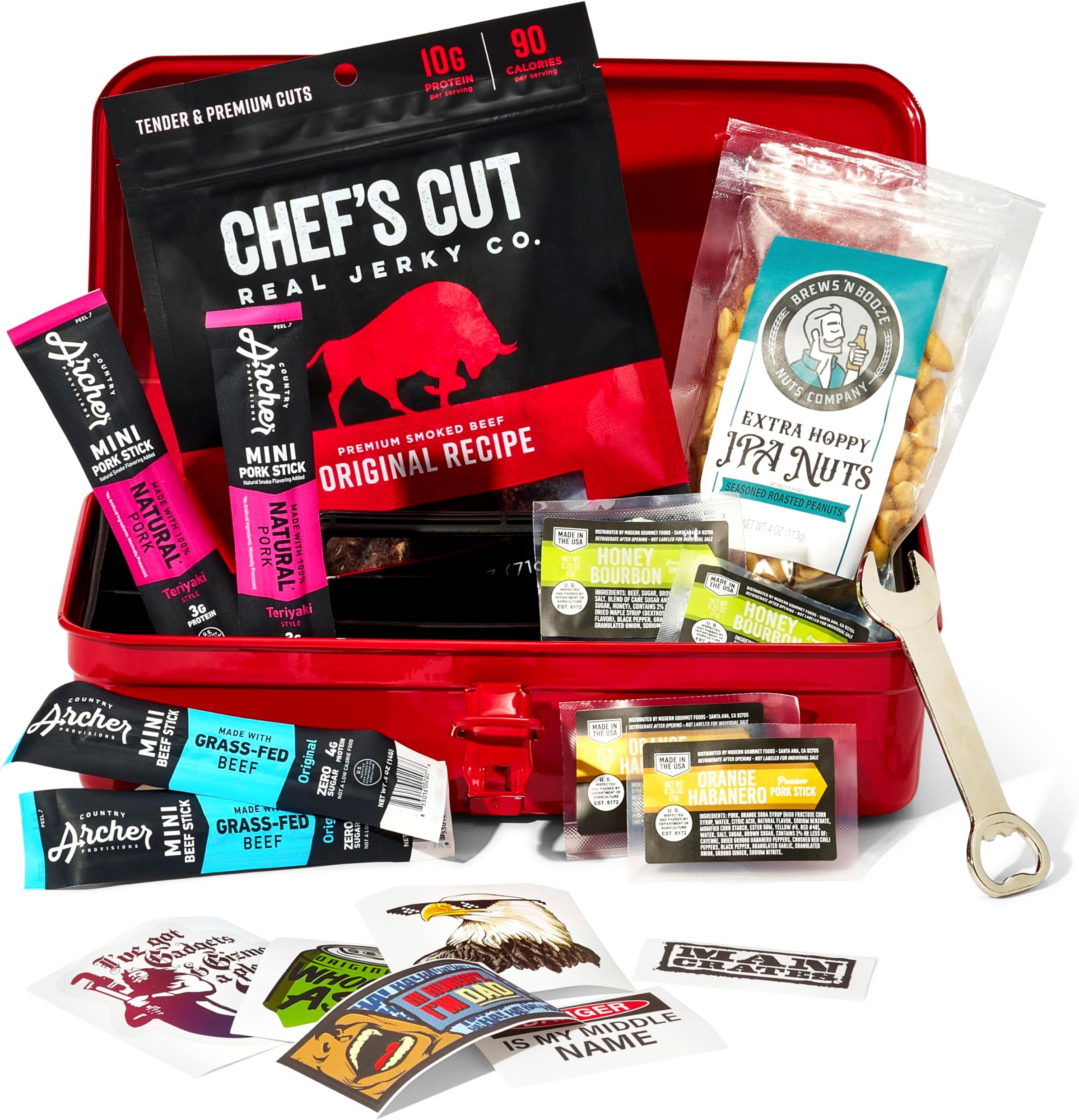 Amazon.com : Man Crates Jerky Bites Tool Box – Unique Gift for Men ...