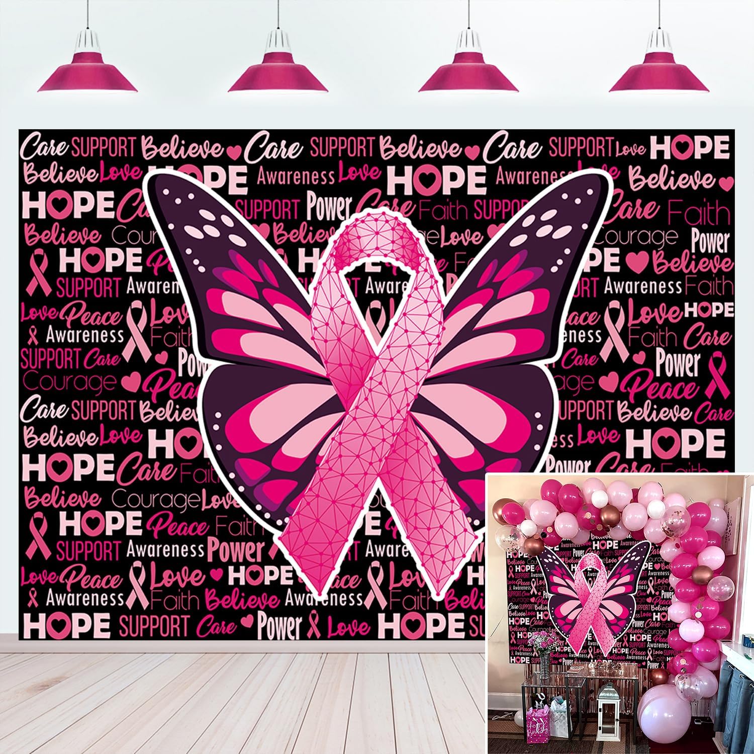 Amazon.com : Breast Cancer Decorations Pink Breast Cancer Awareness ...