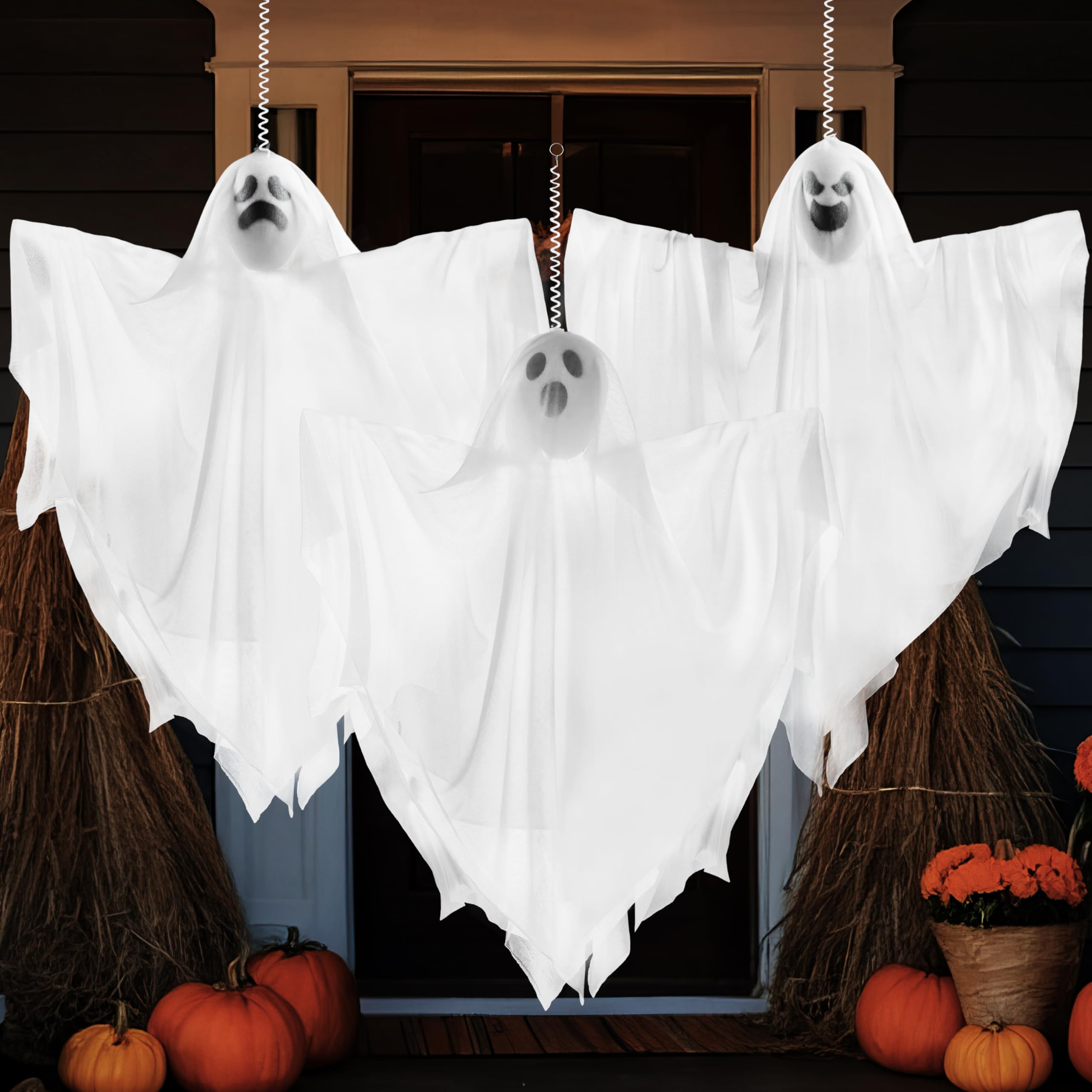 Amazon.com: JOYIN 3 Pcs 27.5" Halloween Decorations Outdoor Hanging ...