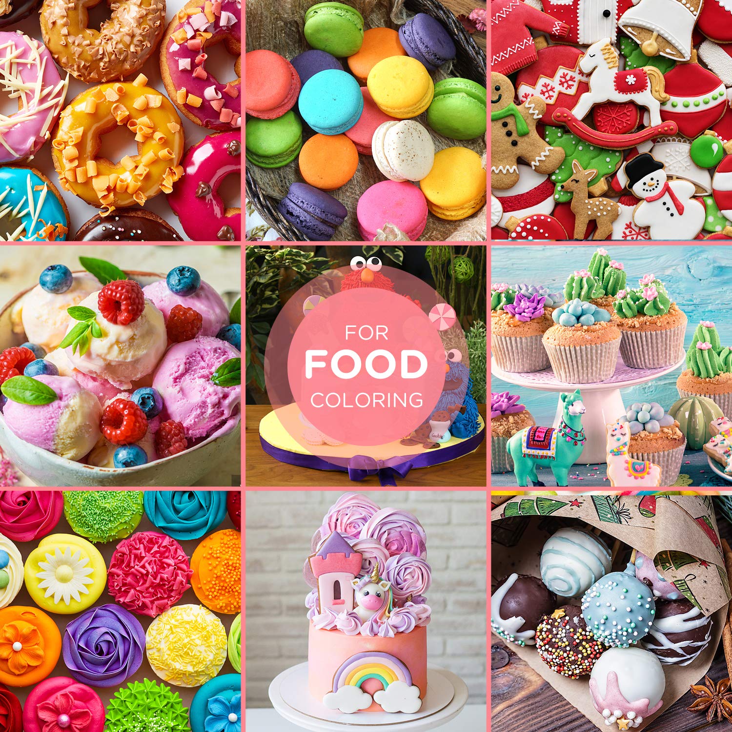 Gel Food Coloring 10x10ml Col...B088W7QQGP | Encarguelo.com