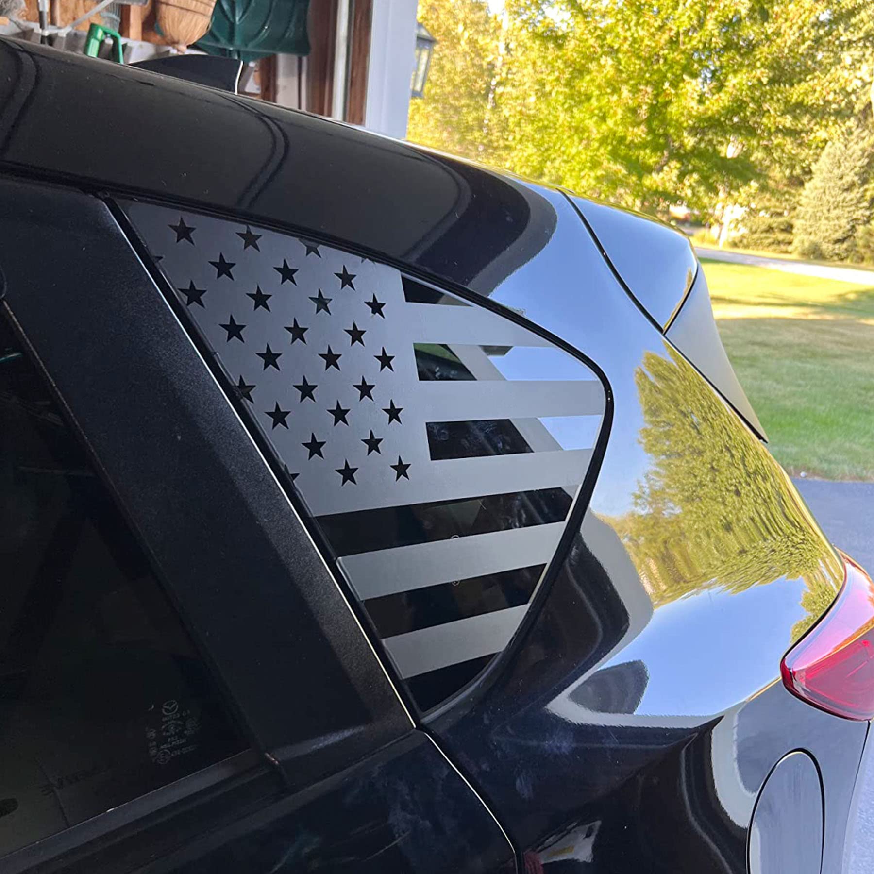 Zxiaochun 1Pair American Flag Window Decals for Car SUV Trucks ...