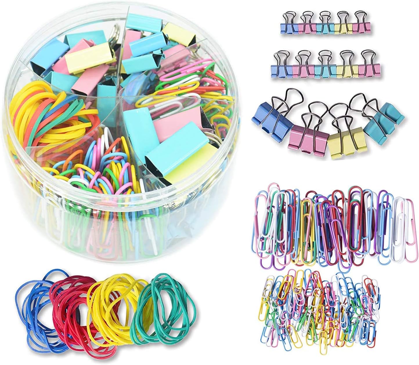 Trombones, élastiques, trombones couleur ensemble de trombones de ...