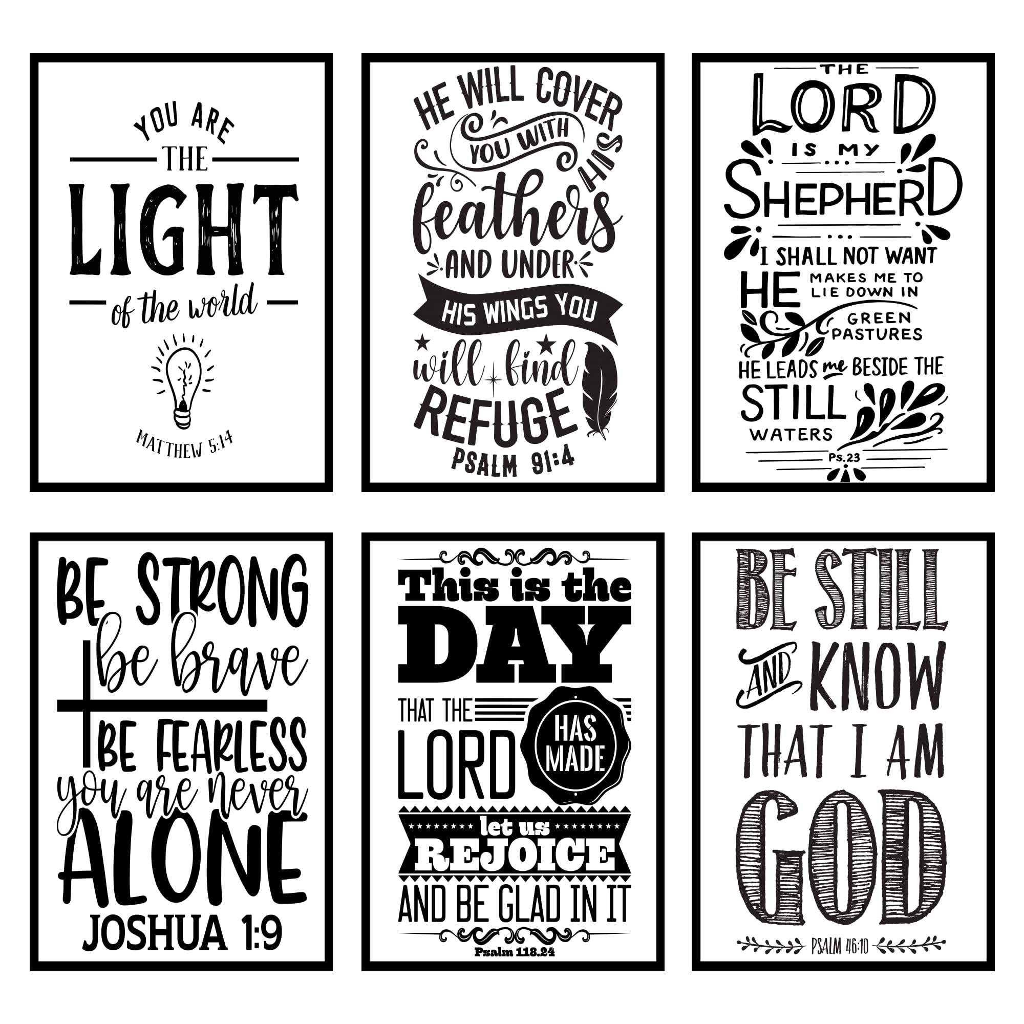 Amazon.com: BigWig Prints Christian Wall Decor - Bible Verse Wall Decor ...