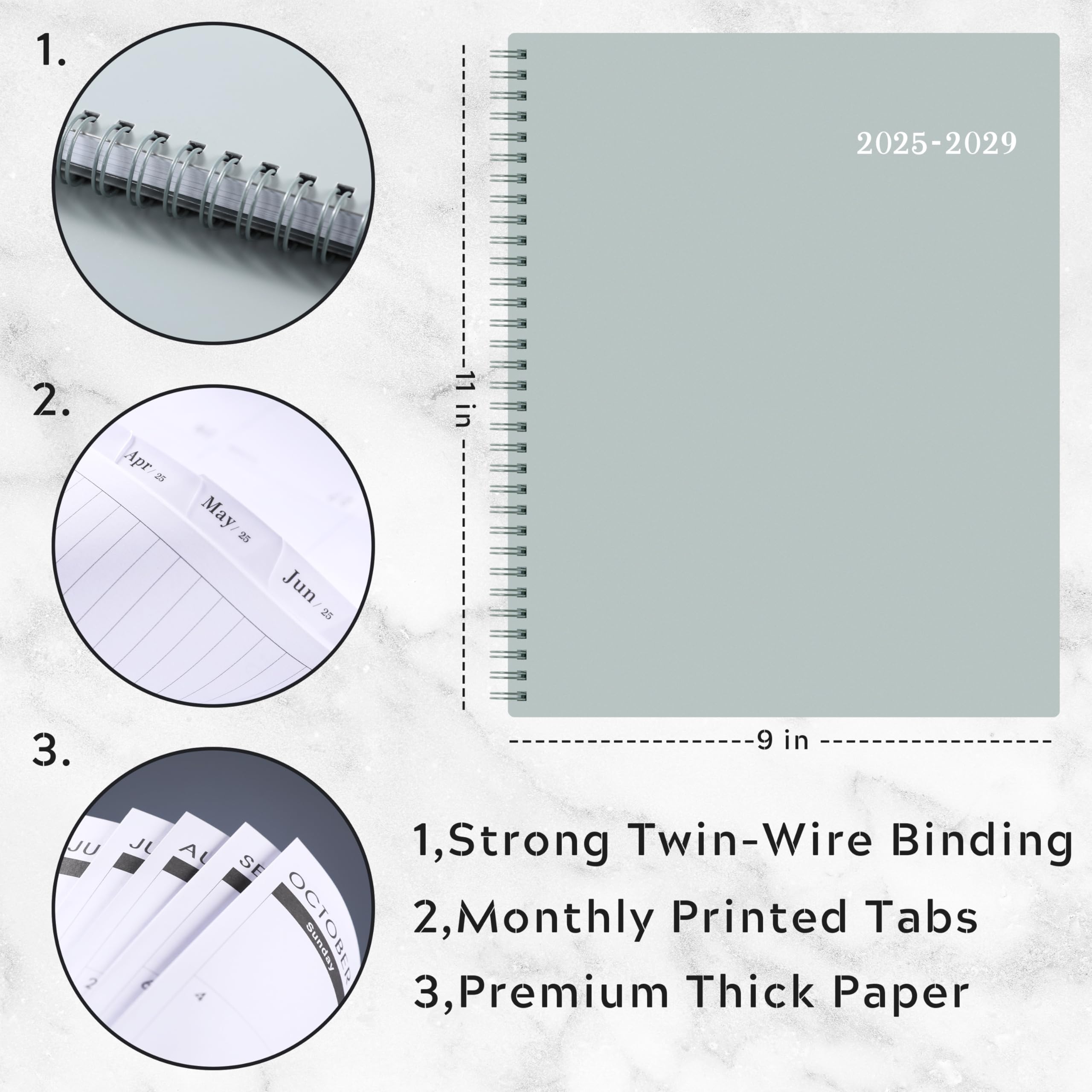 Snapklik.com : 2025-2030 Monthly Planner/Monthly Calendar - 5 Year ...