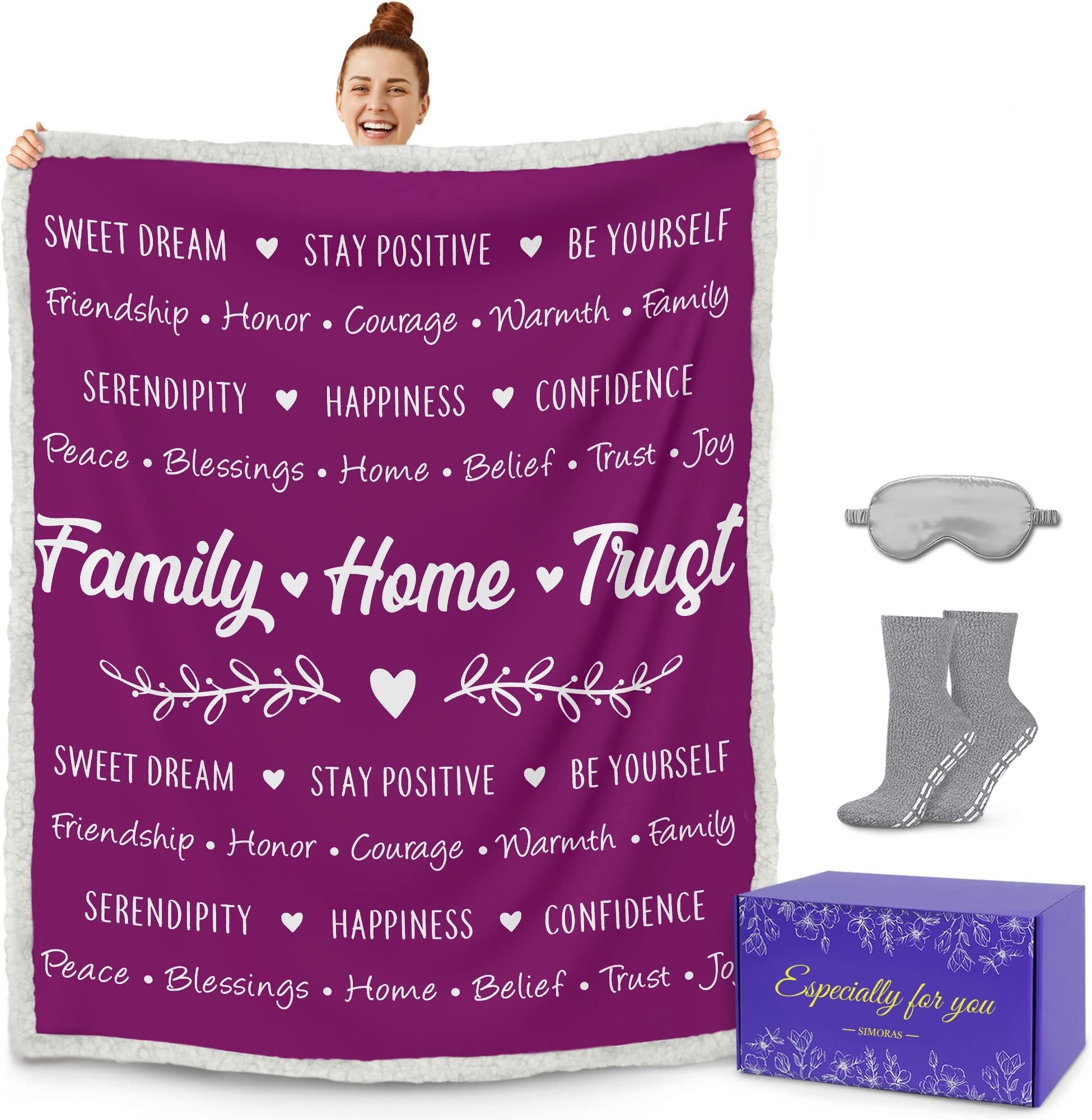 Amazon.com: Inspiring Messages (Black) Super Plush Blanket - 50x60 Soft ...