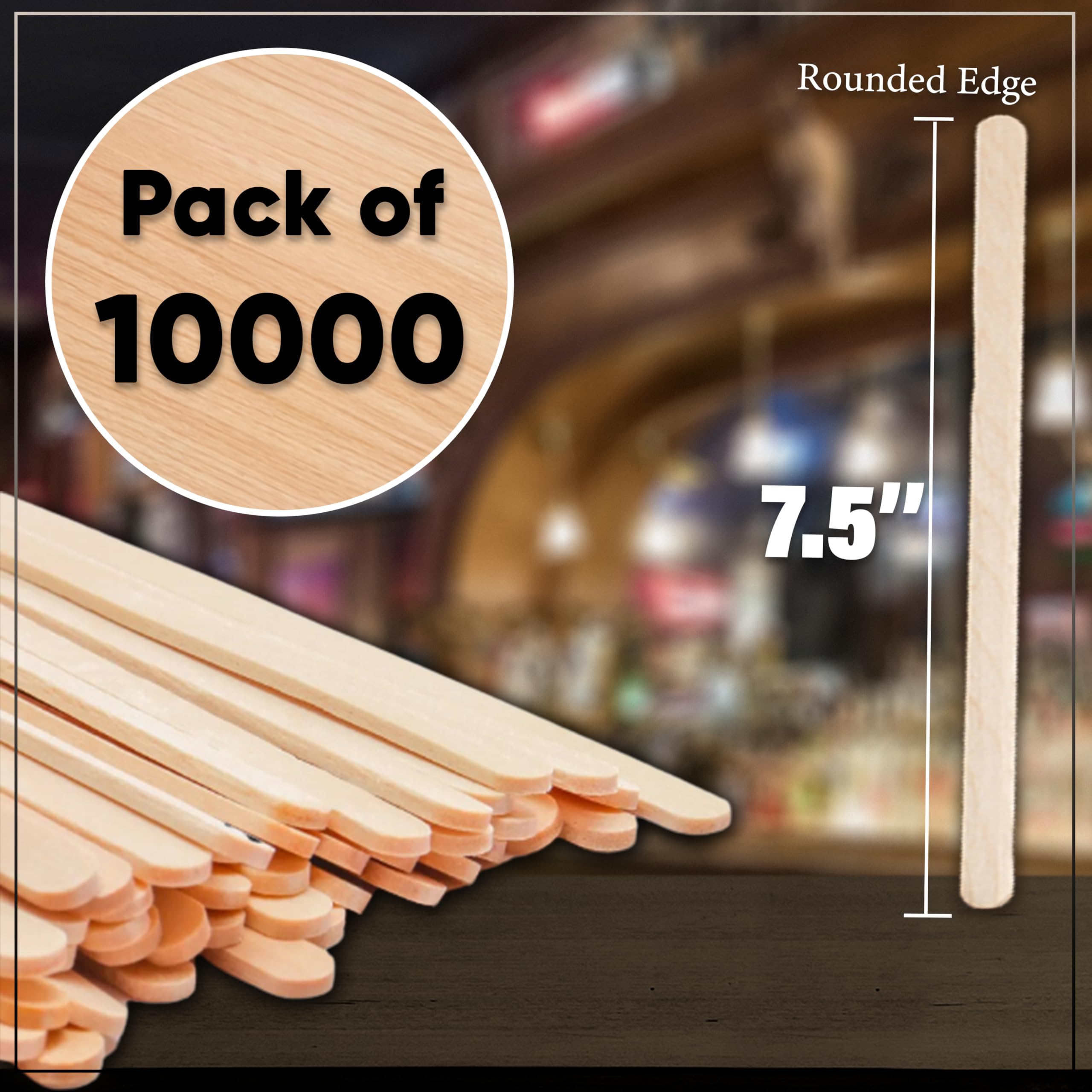 Perfect Stix Wooden Coffee Stirrer Stix, 7-1/2" Length (Pack of 10,000 ...