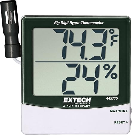 Extech 461891 High‑Precision Contact Tachometer - 0.5-19,999 RPM & 0.2 ...