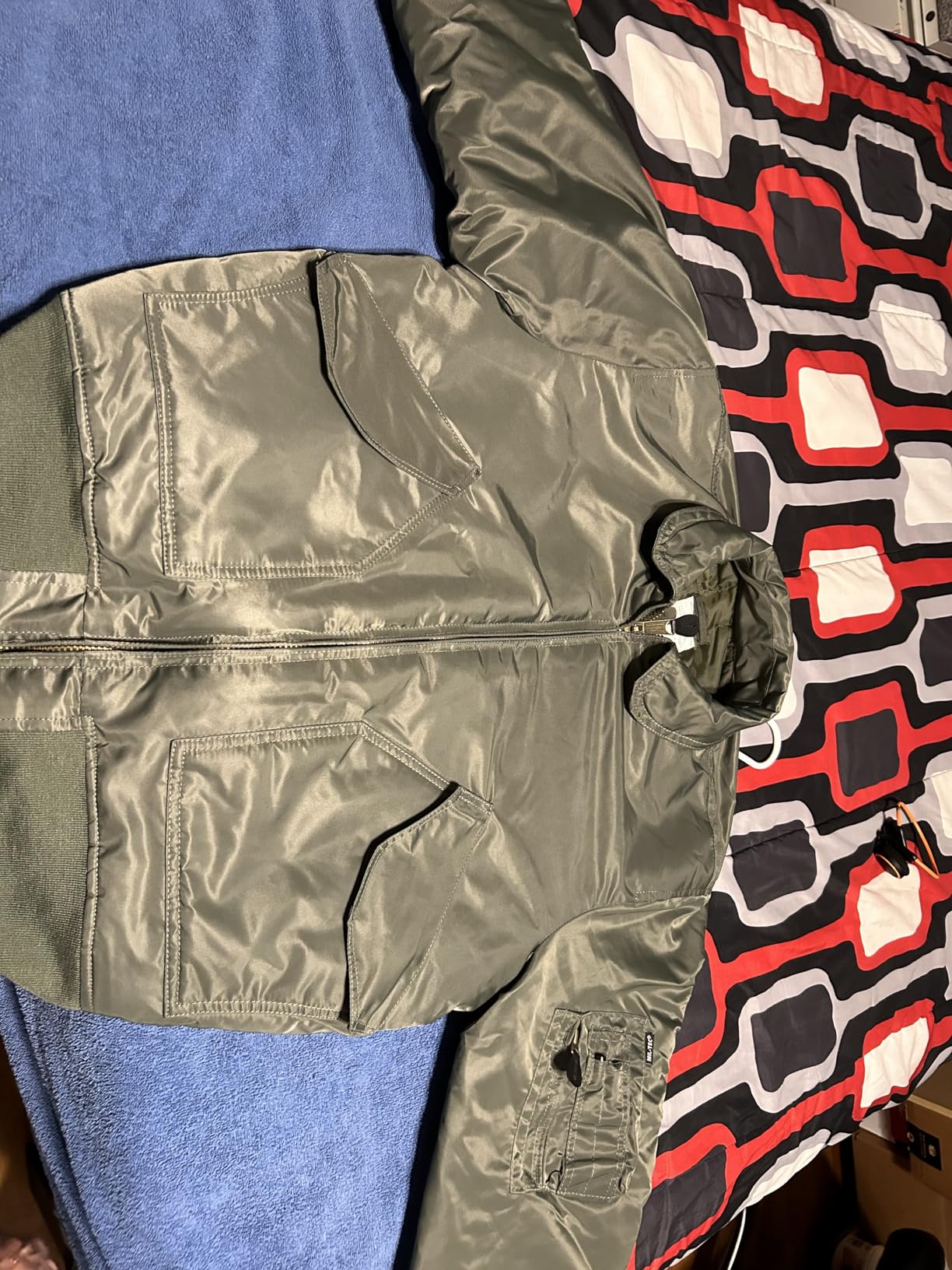 Amazon.com: Mil-Tec US CWU Flight Jacket Basic Olive: Clothing, Shoes & Jewelry