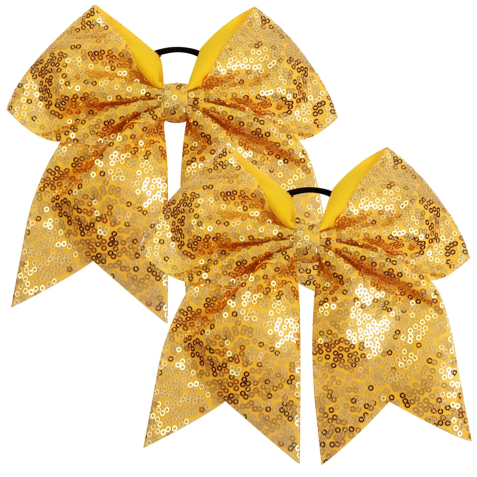 Amazon.com : TUUXI 2pcs Bulk Glitter Cheer Bows for Cheerleaders ...
