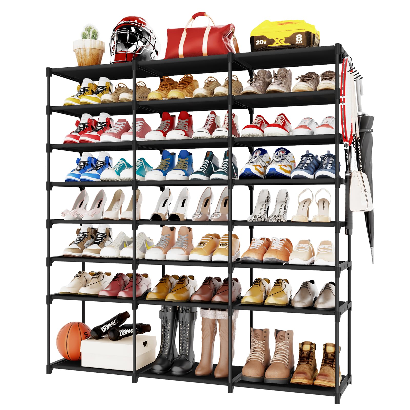 Snapklik.com : Kitsure Shoe Organizer - 8-Tier Large Shoe Rack For ...