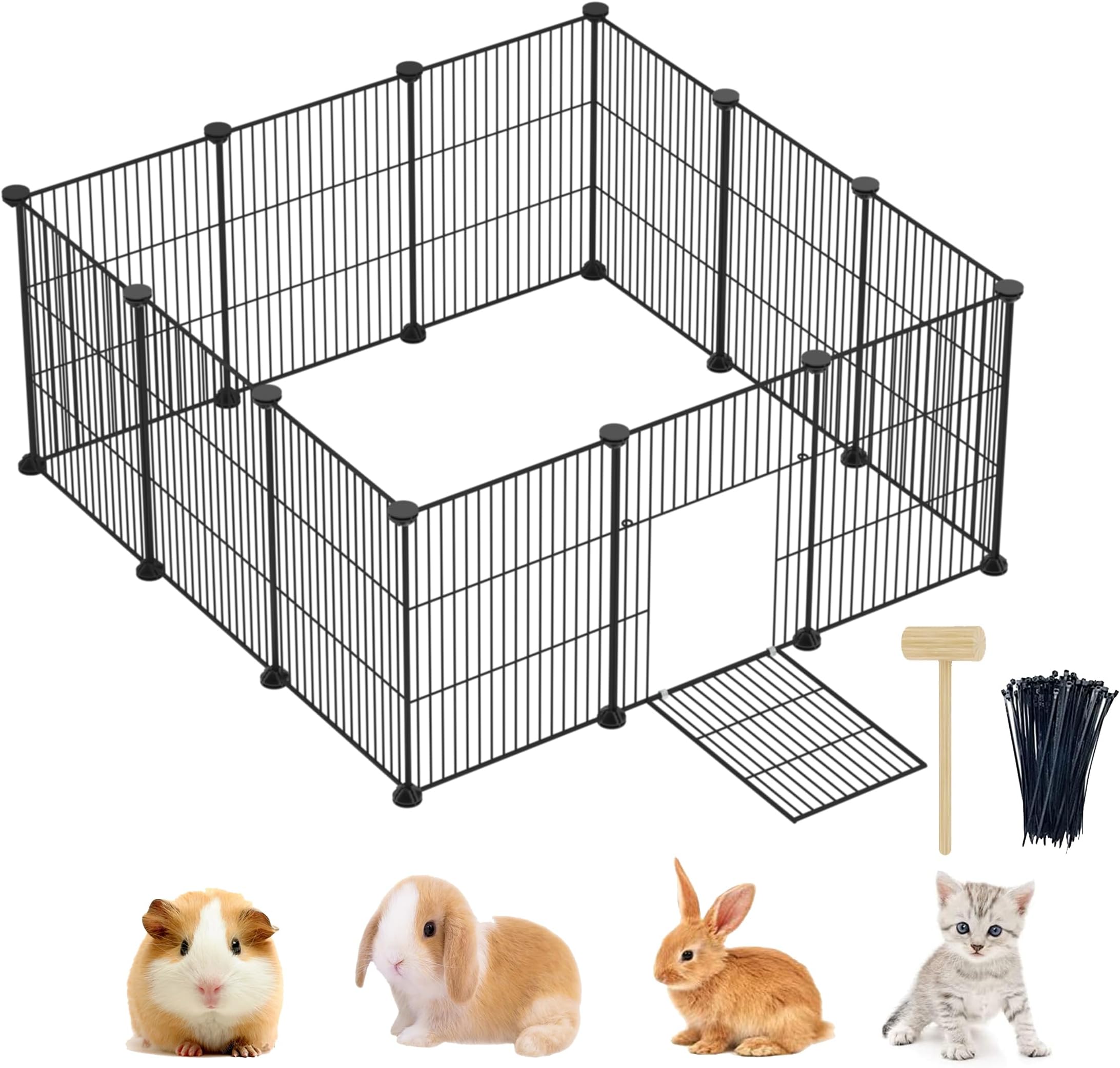 Amazon.com : Prevue Hendryx 461PEN Pet Products Rabbit Playpen, Large ...