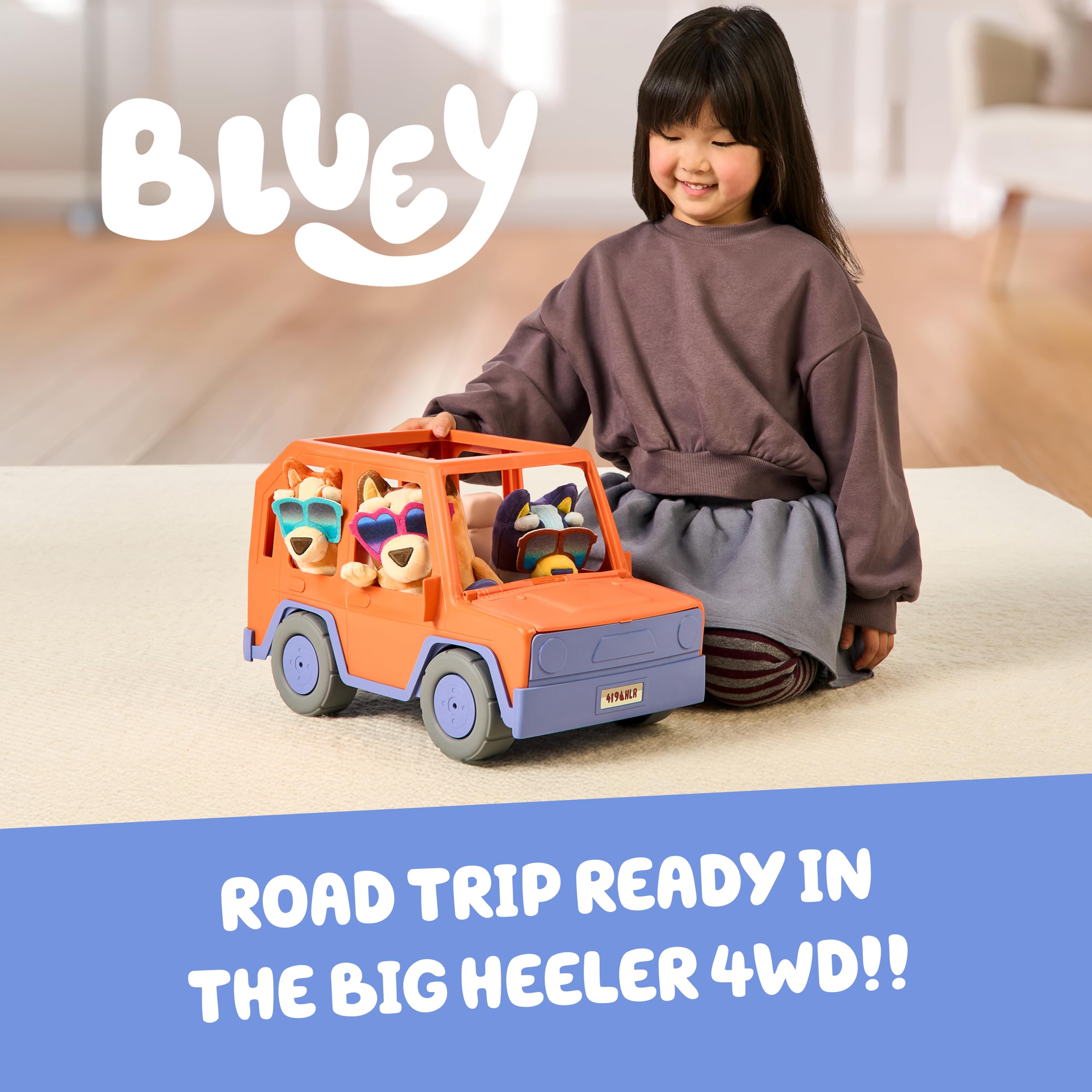 Snapklik.com : Bluey Big Heeler 4WD And Family Toddler Toy Car