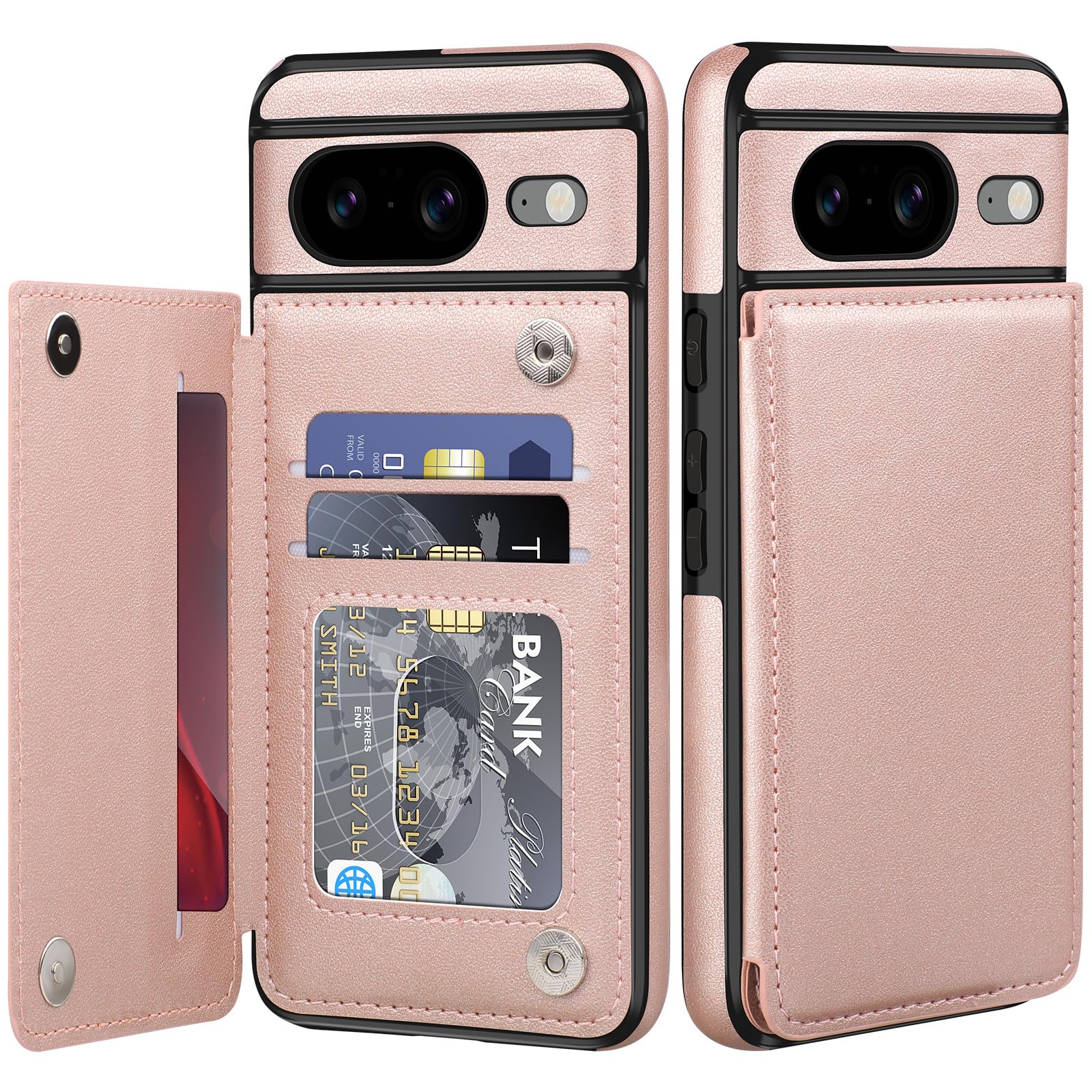 Amazon.com: Bizzib for Google Pixel 8 Case Leather Wallet with Card ...